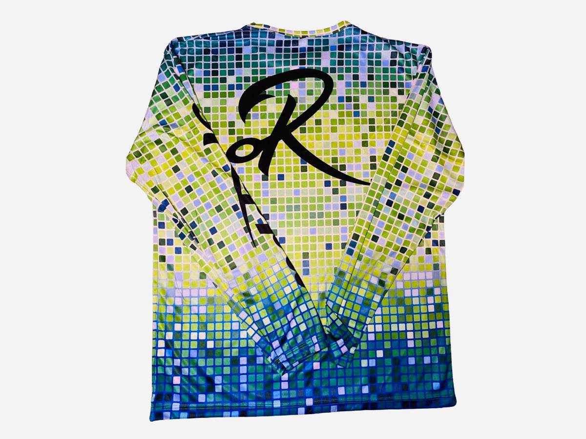 Rippa Tee- Green Blocks – Rippa Performance Apparel